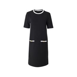 K by KARL LAGERFELD Karl Lagerfeld Kleid 'Essential' Damen Gr&ouml;&szlig;e 42 schwarz / wei&szlig; Winterkleid