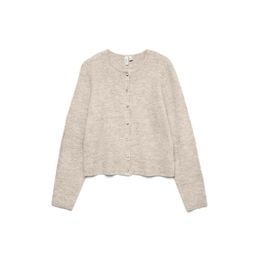 Vero Moda Girl Strickjacke 'VMLEFILE' M&auml;dchen Gr&ouml;&szlig;e 134/140 beige
