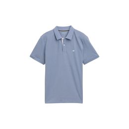 Tom Tailor Poloshirt Herren Größe M taubenblau / weiß