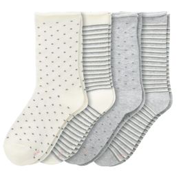Gina Benotti 4 Paar Damen Socken mit Effektgarn