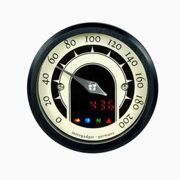 motogadget Tacho motoscope tiny speedster (49 mm) schwarzer Ring - Motorradteile - Instrumente & Uhren -