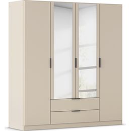 Kleiderschrank Rauch "Drehtürenschrank Schrank Garderobe Ankleide Schlafzimmer LAGOA", beige (champagner), B:181cm H:197cm T:54cm, Holzwerkstoff, Schränke, geräumige Schubladen, 3 Breiten, optional mit Aufsatz MADE IN GERMANY