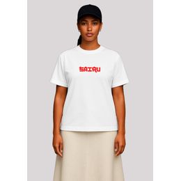 T-Shirt F4NT4STIC "Koi Fish Japan Streetstyle", Damen, Gr. L, off, weiß, Obermaterial: 100% Baumwolle, oversize, Rundhals, ohne Bündchen, Shirts, Japan Streetwear Styles