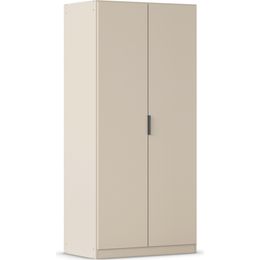 Kleiderschrank Rauch "Drehtürenschrank Schrank Garderobe Ankleide Schlafzimmer LAGOA", beige (champagner), B:91cm H:197cm T:54cm, Holzwerkstoff, Schränke, moderne Kantengriffe aus Metall, optional mit Aufsatz MADE IN GERMANY