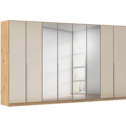 Drehtürenschrank Rauch "Kleiderschrank Kleiderschränke Schrank Garderobe AGORDO mit Glasfront", eiche artisan, glas beige (champagner), B:360cm H:229cm T:54cm, Holzwerkstoff, Schränke, durchdachte Innenausstattung, in 7 Breiten und 2 Höhen MADE IN GERMANY