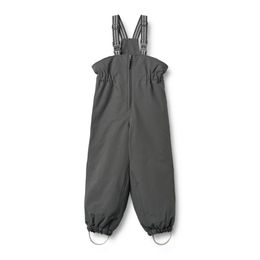 Skihose Wheat "Ski Pants Sal", Jungen, Gr. 104, N-Gr, schwarz sea, Web, Obermaterial: 100% Nylon, unifarben, normal lang, Hosen, wasserdicht, atmungsaktiv und leicht wattiert