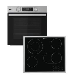 Bauknecht Backofen-Set "BAKO 760 Steam IN", Energieeffizienz: A+ (A+++-D), inox, Herdsets, GentleSteam - für ein saftiges Inneres und ein knuspriges Äußeres