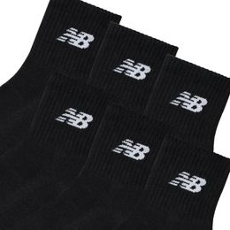 Sportsocken New Balance "EVERYDAY ANKLE 6 PAIRS", Herren, Gr. M3942, schwarz, Obermaterial: 100% Baumwolle, Socken