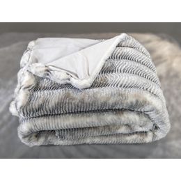 Wohndecke Star Home Textil "Alura", grau, B:150cm L:200cm, Obermaterial: 100% Polyester, Wohndecken, außergewöhnlich seidige, melierte Färbung