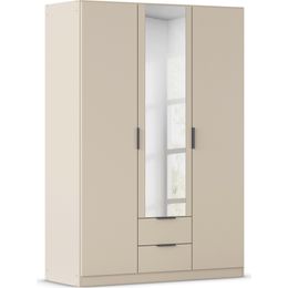 Kleiderschrank Rauch "Drehtürenschrank Schrank Garderobe Ankleide Schlafzimmer LAGOA", beige (champagner), B:136cm H:197cm T:54cm, Holzwerkstoff, Schränke, geräumige Schubladen, 3 Breiten, optional mit Aufsatz MADE IN GERMANY