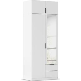 Kleiderschrank Rauch "Drehtürenschrank Schrank Garderobe Ankleide Schlafzimmer LAGOA", alpinweiß, B:91cm H:235cm T:54cm, Holzwerkstoff, Schränke, geräumige Schubladen, 3 Breiten, optional mit Aufsatz MADE IN GERMANY