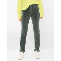 5-Pocket-Hose Brax "Style MARY", Damen, Gr. 40, Normalgrößen, grün (dunkelgrün), Web, 74% Baumwolle, 25% Viskose, 1% Elasthan, Hosen