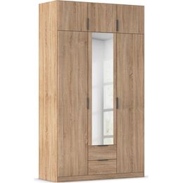 Kleiderschrank Rauch "Drehtürenschrank Schrank Garderobe Ankleide Schlafzimmer LAGOA", eiche sonoma, B:136cm H:235cm T:54cm, Holzwerkstoff, Schränke, geräumige Schubladen, 3 Breiten, optional mit Aufsatz MADE IN GERMANY