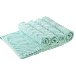 Handtücher OTTO HOME "Parris, Serie, ideal als Sporthandtuch, Reisehandtuch, Strandtuch", türkis, B:100cm L:50cm, Microfaser, Mikrofaser, Handtücher, sehr leicht, kompakt, schnelltrocknend, Mikrofaser, mit Waffelmuster