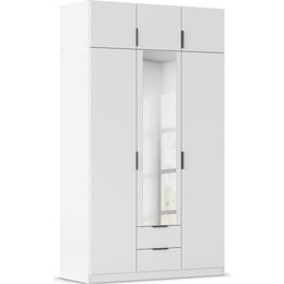 Kleiderschrank Rauch "Drehtürenschrank Schrank Garderobe Ankleide Schlafzimmer LAGOA", alpinweiß, B:136cm H:235cm T:54cm, Holzwerkstoff, Schränke, geräumige Schubladen, 3 Breiten, optional mit Aufsatz MADE IN GERMANY