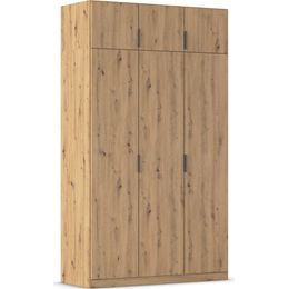 Kleiderschrank Rauch "Drehtürenschrank Schrank Garderobe Ankleide Schlafzimmer LAGOA", eiche artisan, B:136cm H:235cm T:54cm, Holzwerkstoff, Schränke, moderne Kantengriffe aus Metall, optional mit Aufsatz MADE IN GERMANY