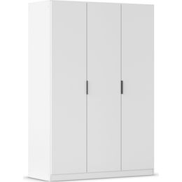 Kleiderschrank Rauch "Drehtürenschrank Schrank Garderobe Ankleide Schlafzimmer LAGOA", alpinweiß, B:136cm H:197cm T:54cm, Holzwerkstoff, Schränke, moderne Kantengriffe aus Metall, optional mit Aufsatz MADE IN GERMANY
