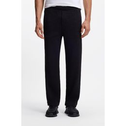 Jogginghose BOSS Green, Herren, Gr. M, N-Gr, schwarz001, Web, Obermaterial: 99% Polyester, 1% Elasthan, unifarben, regular fit lang, Hosen, Jogpants Sweatpants Stretchhose