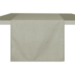 Tischläufer my home "Aolva" Gr. 2, beige, B:170cm L:50cm, Polyester, Tischdecken, verschiedene Größen, basic, modern, Esszimmer, Tisch, Deko, Küche
