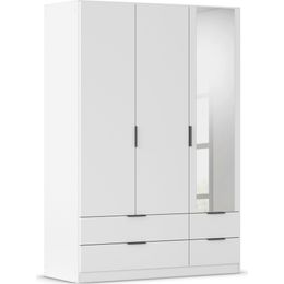 Kleiderschrank Rauch "Drehtürenschrank Schrank Garderobe Ankleide Schlafzimmer LAGOA", alpinweiß, B:136cm H:197cm T:54cm, Holzwerkstoff, Schränke, geräumige Schubladen, 3 Breiten, optional mit Aufsatz MADE IN GERMANY