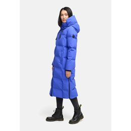Winterjacke Marikoo "Tikoraa", Damen, Gr. XL, galaxy blau, Obermaterial: 100% Polyester; Futter: 100% Polyester; Wattierung: 100% Polyester; Ärmelfutter: 100% Polyester, Jacken, mit extra langem Schnitt und hohem Kragen