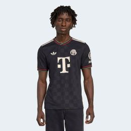 Fußballtrikot adidas Performance "FCB 3 JSY", Herren, Gr. XL, schwarz, halo ivory, Obermaterial: 100% Polyester, Rundhals, Trikots