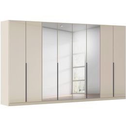 Drehtürenschrank Rauch "Kleiderschrank Kleiderschränke Schrank Garderobe AGORDO mit Glasfront", beige, glas beige (champagner), B:360cm H:229cm T:54cm, Holzwerkstoff, Schränke, durchdachte Innenausstattung, in 7 Breiten und 2 Höhen MADE IN GERMANY