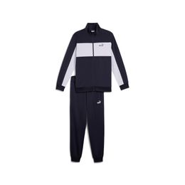 Trainingsanzug Puma "POLY COLORBLOCK SUIT", Herren, Gr. L, blau (new navy), Trikot, Obermaterial: 100% Polyester, colorblocking, regular fit, Sportanzüge