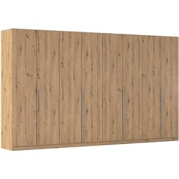 Drehtürenschrank Rauch "Kleiderschrank Schrank Garderobe AGORDO TOPSELLER Schlafzimmer", eiche artisan, B:360cm H:210cm T:54cm, Holzwerkstoff, Schränke, durchdachte Innenausstattung, in 7 Breiten und 2 Höhen MADE IN GERMANY, Topseller