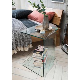 Beistelltisch PAROLI, transparent (klarglas), B:45cm H:60cm T:40cm, Tische
