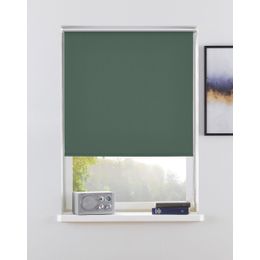 Seitenzugrollo my home "THEMSE" Gr. 6, grün, B:90cm H:150cm, Polyester, Rollos, Bestseller mit über 3000 4,5-Sterne-Bewertungen, Klemmträger