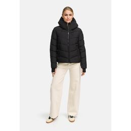 Winterjacke Marikoo "Yukanii", Damen, Gr. M, schwarz, Obermaterial: 100% Polyester; Futter: 100% Polyester; Wattierung: 100% Polyester; Ärmelfutter: 100% Polyester, Jacken, Kurze Winterjacke mit langen Bündchen und Daumenloch