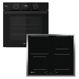 Bauknecht Backofen-Set "BAKO 780 Steam IND BL", Energieeffizienz: A+ (A+++-D), schwarz, Herdsets, GentleSteam - für ein saftiges Inneres und ein knuspriges Äußeres