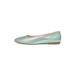 Henry Stevens Damen Ballerina "Audrey B Businessschuh", Gr. 40mint, Ziegennappa, Schuhe, Damen Halbschuhe Leder handgefertigt, Slipper