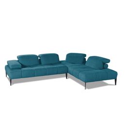 Ecksofa Calia italia, B:300cm H:77cm T:224cmblau, Wohnzimmer, Sofas, "Skyline, Made in Italy, Design-Sofa, L-Form, mit Sitztiefenverstellung",