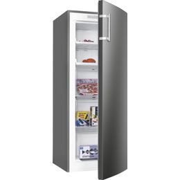 Hanseatic Gefrierschrank "HGS14355CNFI", Energieeffizienz: C (A-G), silber (edelstahl), B:54cm H:143cm T:60cm, Gefrierschränke, NoFrost, Schnellgefrierfunktion, Türalarm