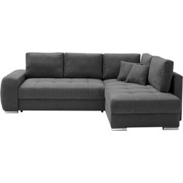 Ecksofa MR. COUCH, B:269cm H:90cm T:179cmmemphis 20 stone, Grundgewebe 100% Polyester; Nutzschicht 90% Polyester / 10% Polyamid, Wohnzimmer, Sofas,
