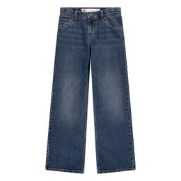5-Pocket-Jeans LEVI'S KIDS "LVB 578 BAGGY JEANS", Jungen, Gr. 10 (140), N-Gr, bandwagon w, o destruction, Denim/Jeans, Obermaterial: 99% Baumwolle, 1% Elasthan, Jeans, Baggy-Silhouette, locker und lässig