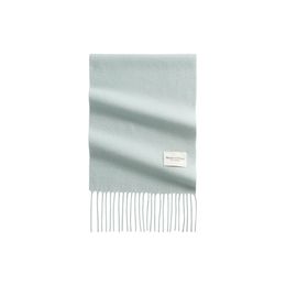 Marc O'Polo Fransentuch MARC O'POLO "aus softer Schurwolle", Damen, silbery blau, Obermaterial: 100% Schurwolle, unifarben, Modetücher