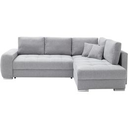 Ecksofa MR. COUCH, B:269cm H:90cm T:179cmmemphis 45 grau, Grundgewebe 100% Polyester; Nutzschicht 90% Polyester / 10% Polyamid, Wohnzimmer, Sofas,