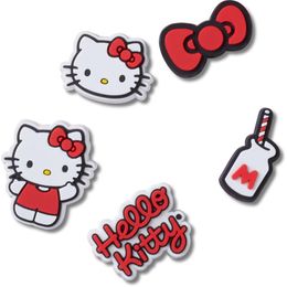 Schuhanstecker Crocs "Jibbitz™ Hello Kitty", Kinder, weiß, rot, PVC, Schuhzubehör, Bunte Schuh Charms mit Hello Kitty