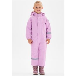 Schneeoverall ZIGZAG "Vally", Kinder, Gr. 92, rosa (hellrosa), 100% Polyester, lang, Overalls, mit wasser- und winddichter TPU-Membran
