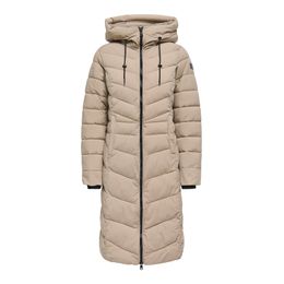 Steppmantel Only "ONLJULIET LIFE QUILT COAT OTW", Damen, Gr. M, silber mink, Web, Obermaterial: 100% Polyester, unifarben, Modisch, Mäntel