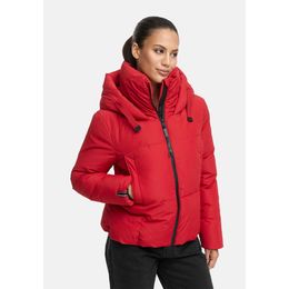 Winterjacke Marikoo "Ninikaa", Damen, Gr. S, deep rot, Obermaterial: 100% Polyester; Futter: 100% Polyester; Wattierung: 100% Polyester; Ärmelfutter: 100% Polyester, Jacken, kurze Winterjacke mit extra hohem Windschutzkragen