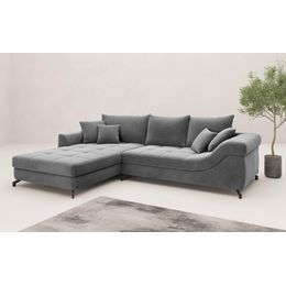 Ecksofa MR. COUCH, B:317cm H:93cm T:226cmmiami 6 rock, 90% Polyester / 10% Nylon, Wohnzimmer, Sofas, "Taylor, L-Form, wahlweise mit Kaltschaum",