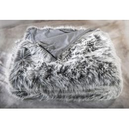 Wohndecke Star Home Textil "Silber Wolf", silber, B:150cm L:200cm, Polyester, Wohndecken, extrem weich