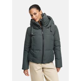Winterjacke Marikoo "Ninikaa", Damen, Gr. S, stone grün, Obermaterial: 100% Polyester; Futter: 100% Polyester; Wattierung: 100% Polyester; Ärmelfutter: 100% Polyester, Jacken, kurze Winterjacke mit extra hohem Windschutzkragen