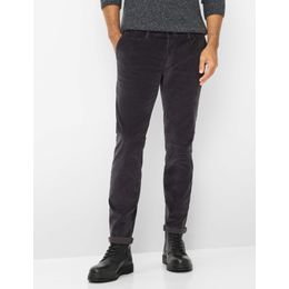 Chinohose Brax "Style SILVIO", Herren, Gr. 31, Länge 32, dunkelgrau, Web, 98% Baumwolle, 2% Elasthan, Hosen