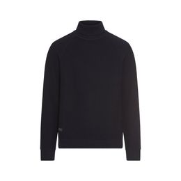 Strickpullover Camel Active, Herren, Gr. L, schwarz navy, Strick, Obermaterial: 60% Baumwolle, 30% Polyamid, 10% Wolle, unifarben, regular fit taillenbedeckt, ohne Ausschnitt, Rippbündchen, Pullover, mit Logo Stickerei