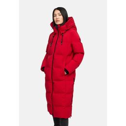Winterjacke Marikoo "Tikoraa", Damen, Gr. XS, deep rot, Obermaterial: 100% Polyester; Futter: 100% Polyester; Wattierung: 100% Polyester; Ärmelfutter: 100% Polyester, Jacken, mit extra langem Schnitt und hohem Kragen